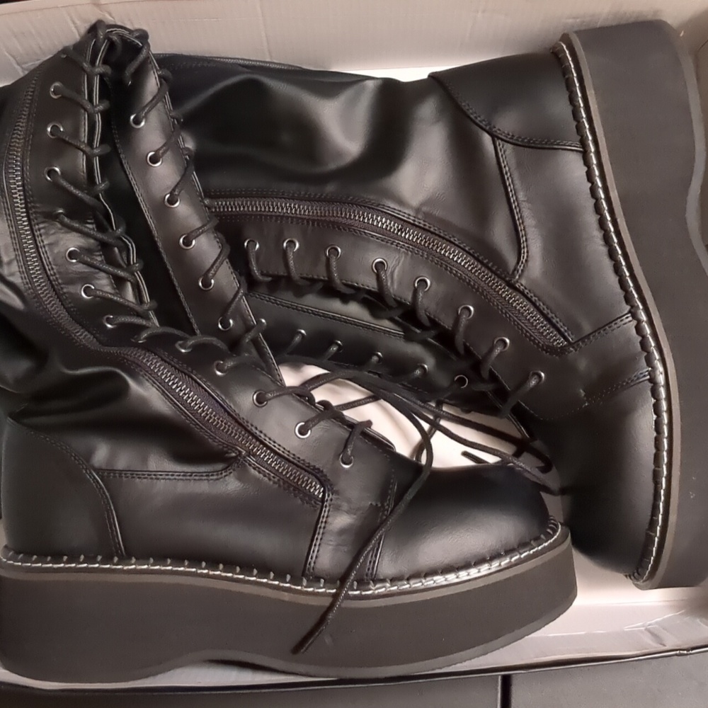 Hellraiser Lace-Up Boots - Gem